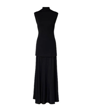 JIL SANDER Knitted Maxi Dress - Black