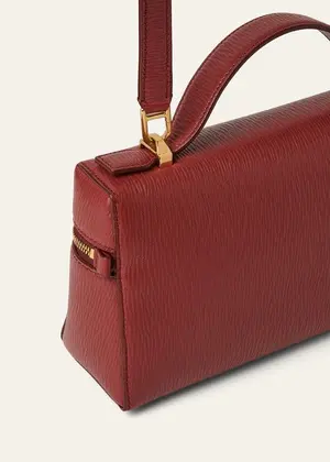 Loro Piana Extra Bag L23 Shoulder Bag - Redcurrant Red/gold
