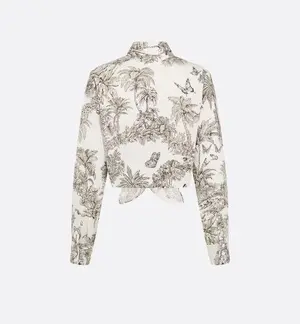 Dior Dioriviera Tied Cropped Blouse
