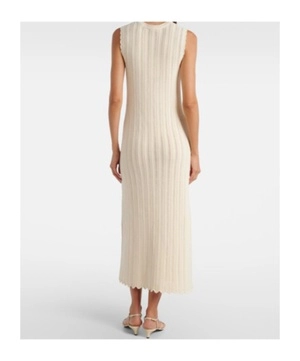 Altuzarra Sissi Open-knit Cotton Midi Dress - Nude