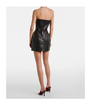 Magda Butrym Leather Bustier Minidress