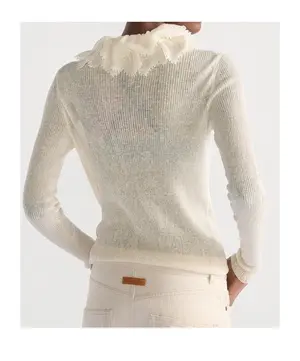 Dior Cardigan With Removable Ruched Collar