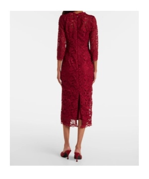 Carolina Herrera Lace Midi Dress