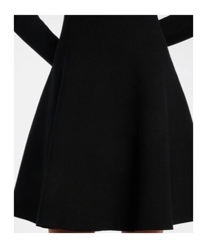 Oscar De La Renta Floral Appliqué Off-shoulder Mini Dress
