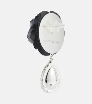 Magda Butrym Mini Rose Crystal-embellished Drop Earrings
