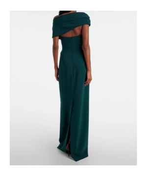 Carolina Herrera Floral Off-shoulder Crêpe Gown
