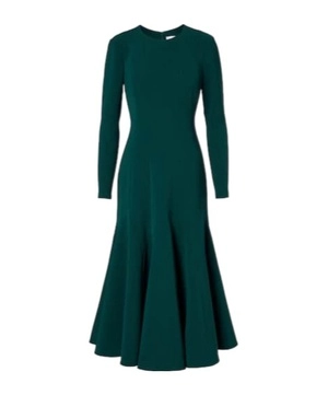 Carolina Herrera Crêpe Cocktail Dress - Green