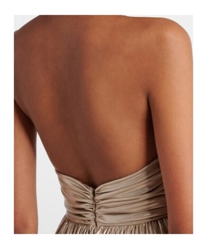 Giambattista Valli Halterneck Open-back Lamé Jersey Gown