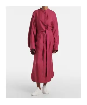 Gabriela Hearst Tilda Linen Belted Dress