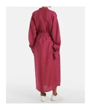 Gabriela Hearst Tilda Linen Belted Dress