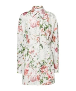 Attico Cotton Minidress - White