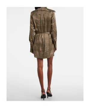 PATOU Plaid Shirt Dress