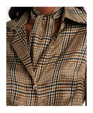 PATOU Plaid Shirt Dress