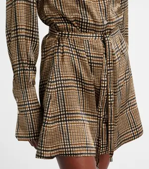 PATOU Plaid Shirt Dress