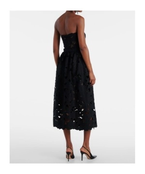 Oscar De La Renta Lace Bustier Dress