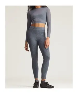 Adidas By Stella McCartney Cropped Mesh Performance Top
