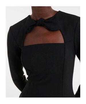 Oscar De La Renta Cutout Wool-blend Dress