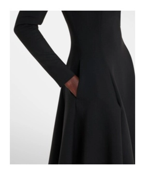 Oscar De La Renta Cutout Wool-blend Dress