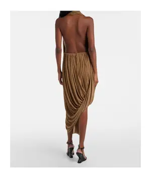 Magda Butrym Draped Open-back Cocktail Dress