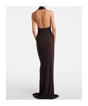 Christopher Esber Cutout Halterneck Jersey Maxi Dress