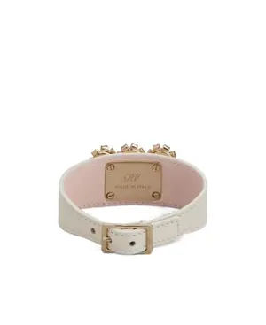 ROGER VIVIER Flower Strass Buckle Bracelet
