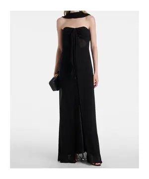 Christopher Esber Reverse Draped Silk Gown