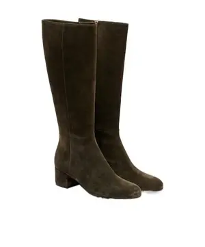 GIANVITO ROSSI Suede Knee-high Boots - Black