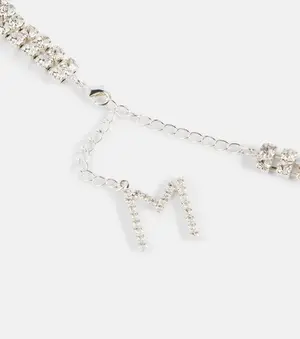 Magda Butrym Floral Appliqué Crystal Choker