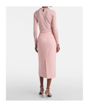 Carolina Herrera Tweed Pencil Skirt