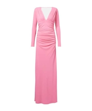 Carolina Herrera Ruched Jersey Gown - Pink