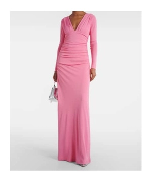 Carolina Herrera Ruched Jersey Gown