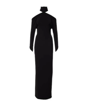 COURREGES Circle Open-back Gown - Black