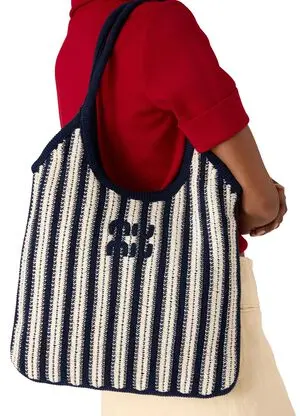 Miu Miu Ivy Braided Cotton Shoulder Bag