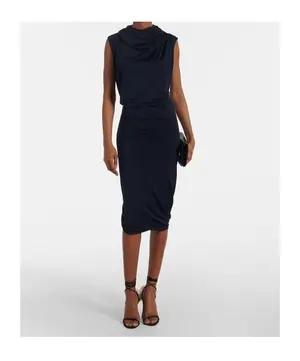 Magda Butrym Hooded Jersey Midi Dress