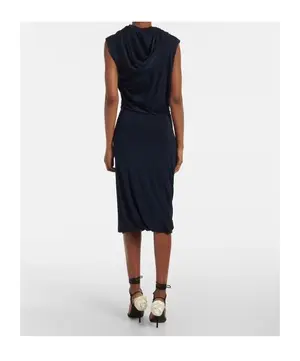 Magda Butrym Hooded Jersey Midi Dress