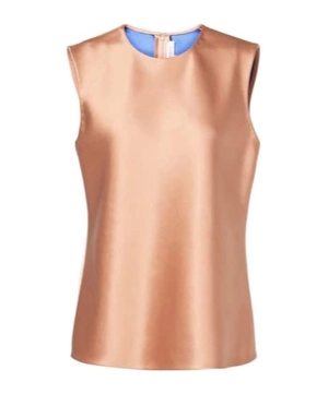 Carolina Herrera Satin Top - Nude