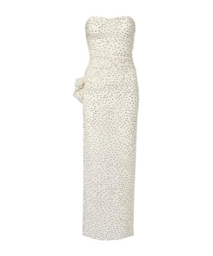 Magda Butrym Floral Applique Dress - White