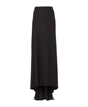 Magda Butrym Re25 Silk-blend Midi Skirt - Black