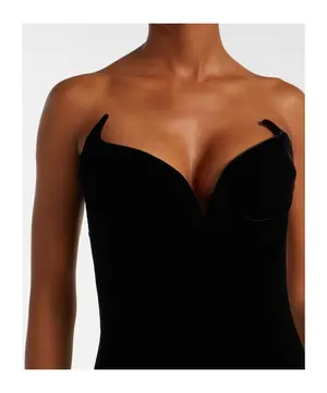 MUGLER Sweetheart Sleeveless Dress