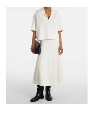 JIL SANDER Knitted Midi Skirt