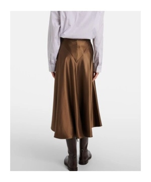 Altuzarra Ames Silk Satin Midi Skirt