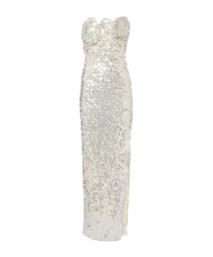 Christopher Esber Opaline Sequined Strapless Gown