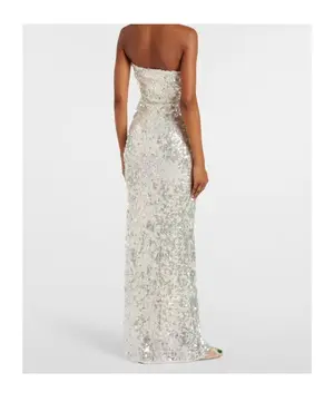 Christopher Esber Opaline Sequined Strapless Gown