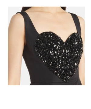 Carolina Herrera Embellished Silk Minidress
