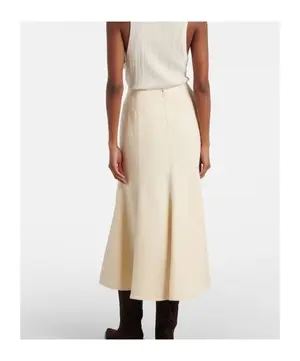 Gabriela Hearst Selma Flared Silk Midi Skirt
