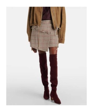 Manolo Blahnik Lupasca Suede Over-the-knee Boots - Brown