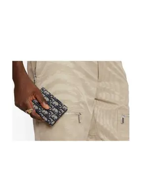 Dior Vertical Bifold Card Holder