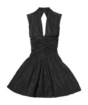PATOU Pleated Detail Dress - Black