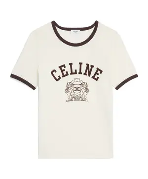 CELINE Celine Blason 70's Cotton Jersey T-Shirt