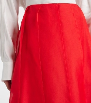 Altuzarra Silk Organza Midi Skirt